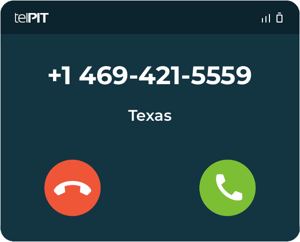 Who is 4694215559 / (469) 421-5559 from Texas - telPIT